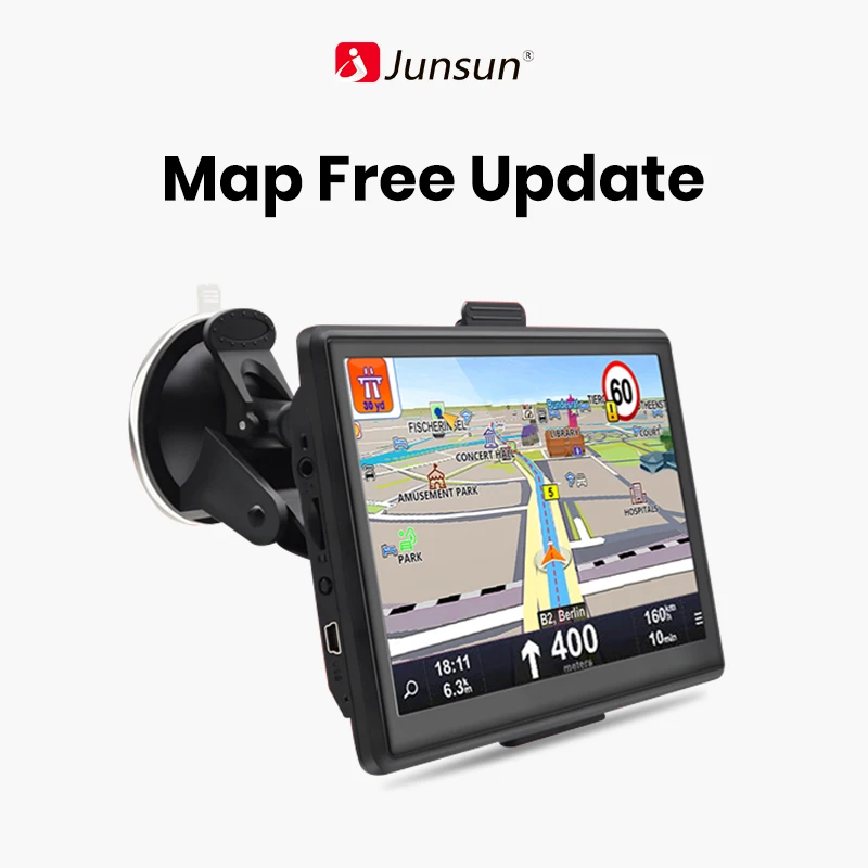 Junsun D100 Car GPS Navigation 7 Inch Touch Screen 256M+8G FM Voice ...