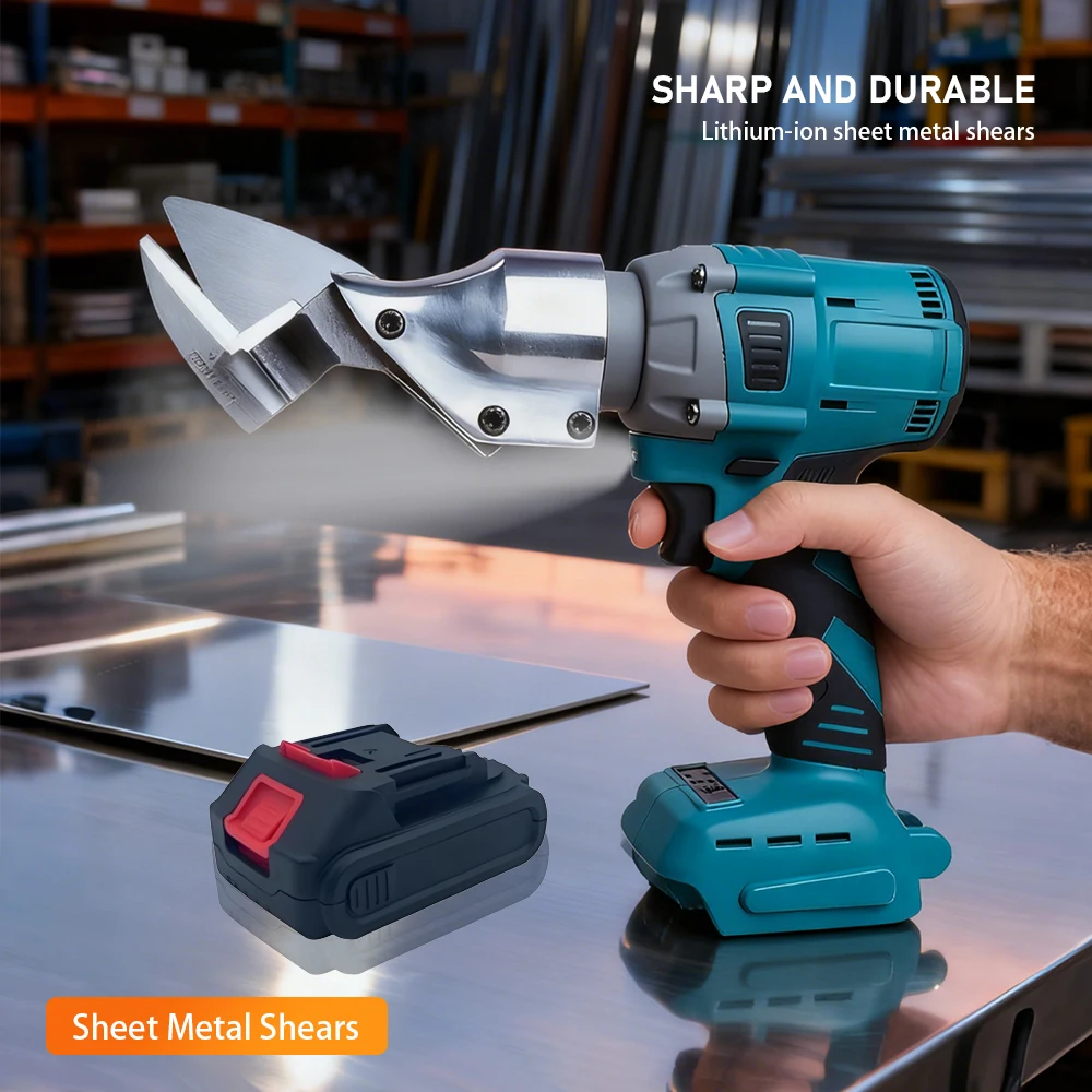 Cordless Electric Tin Snips – Multi-function Metal Sheet Shear Cutter ...