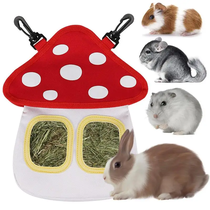 Rabbit-Hay-Bag-Mushroom-Shaped-Oxford-Cloth-Fabric-Hanging-Hay-Feeder ...