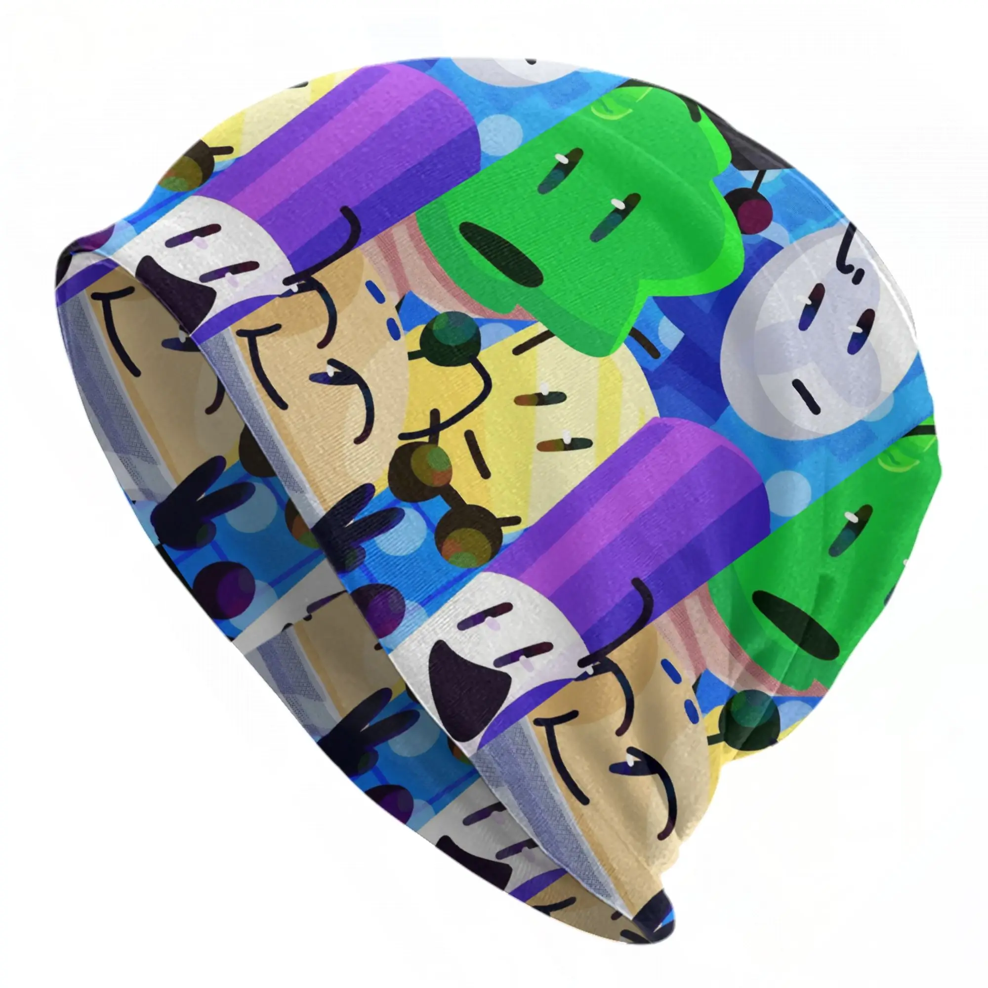 Cartoon BFDI Animated Cap Goth Unisex Outdoor Skullies Beanies Hat ...