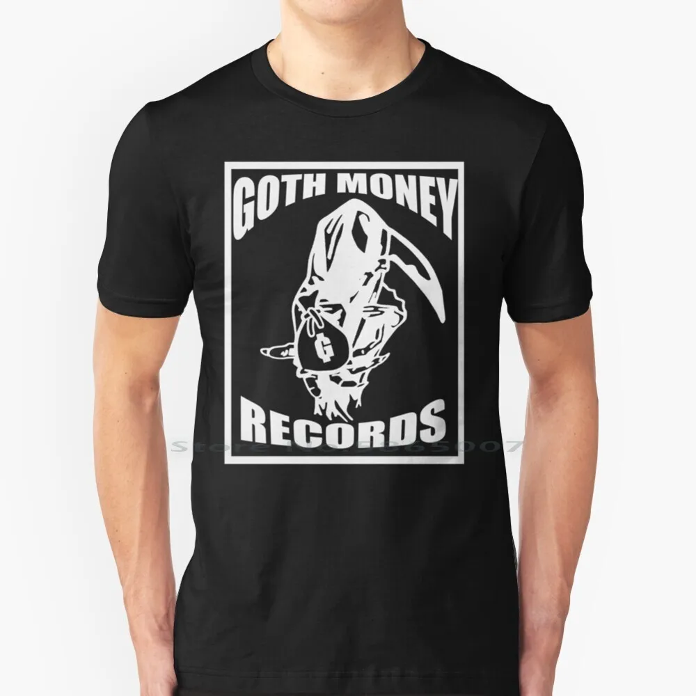 تي شيرت من Goth Money Records Grim Reaper تي شيرت 100% قطن قوطي سجلات ...