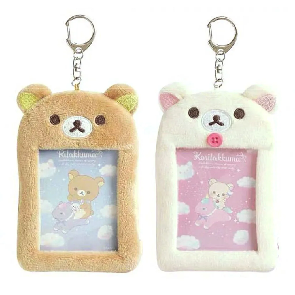 New-Cute-Rilakkuma-Korilakkuma-Bear-Mascot-Plush-Keychain-Clip-ID-Card ...