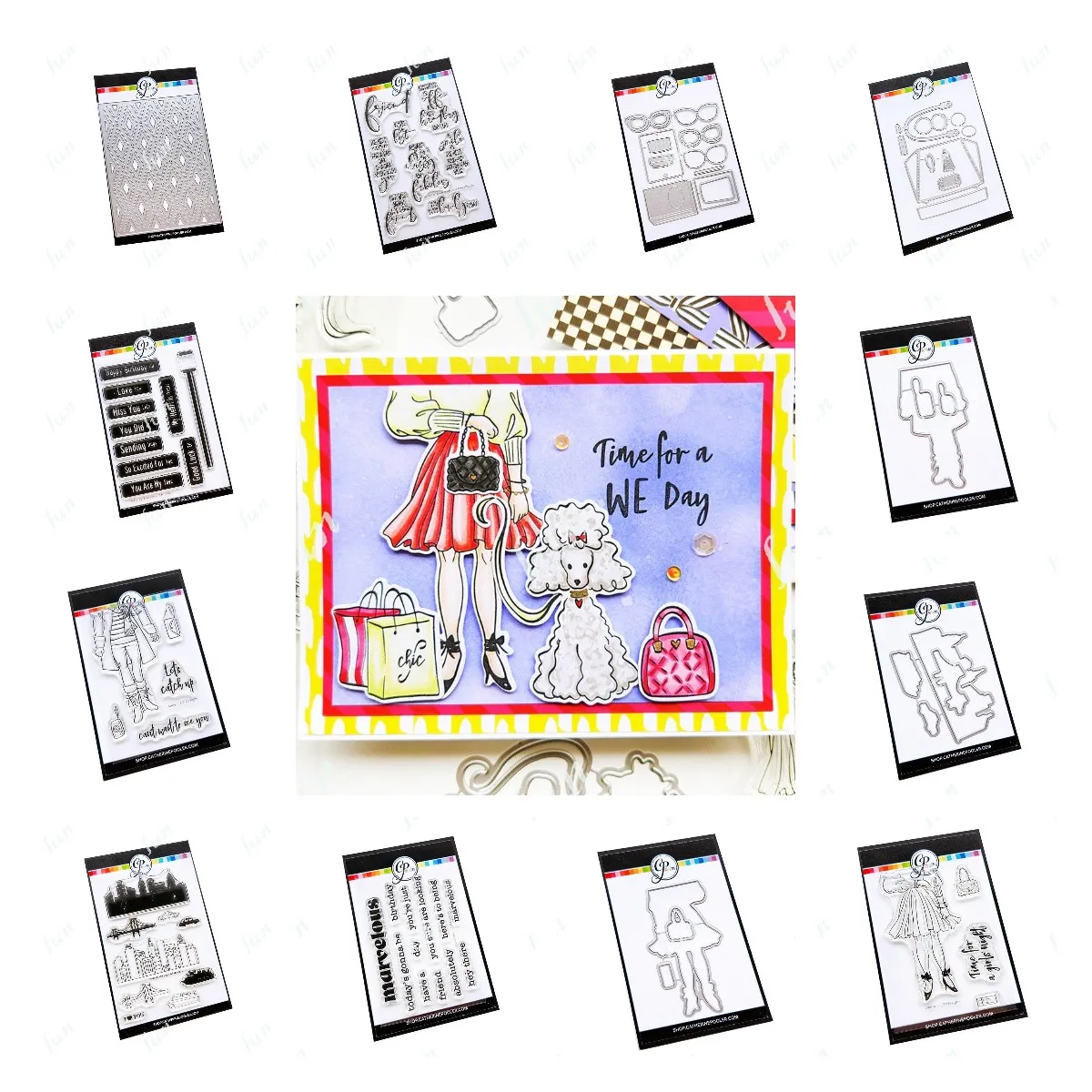 City Street Sign Sentiments Clear Stamps Cover Plate Cutting Dies for ...