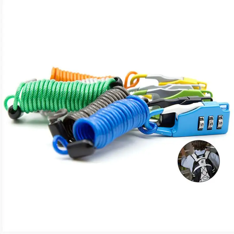 Motorcycle-Helmet-Lock-Safety-Steel-Wire-Code-Lock-Waterproof ...