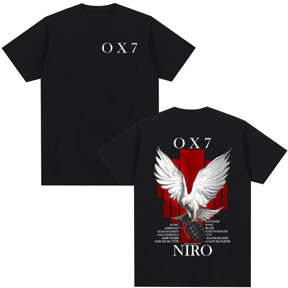 Rapper Niro OX7 Album Merch T Shirt Men Women Hip Hop Fashion Pop Music ...