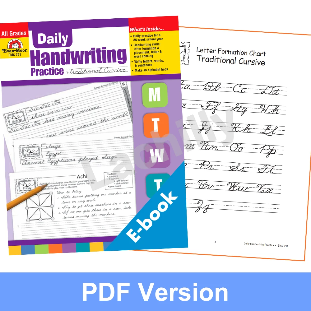 Children-Daily-Handwriting-Practice-Traditional-Cursive-for-Kids-Learn ...