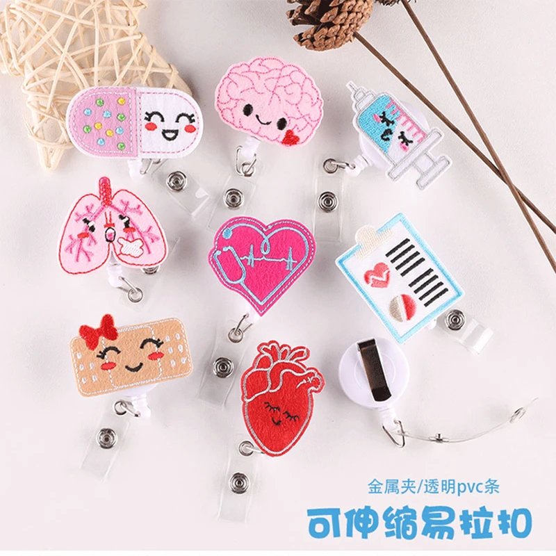 Embroidered-Patches-Hospital-PVC-Hook-Loop-Chest-Card-Badge-Appliques ...