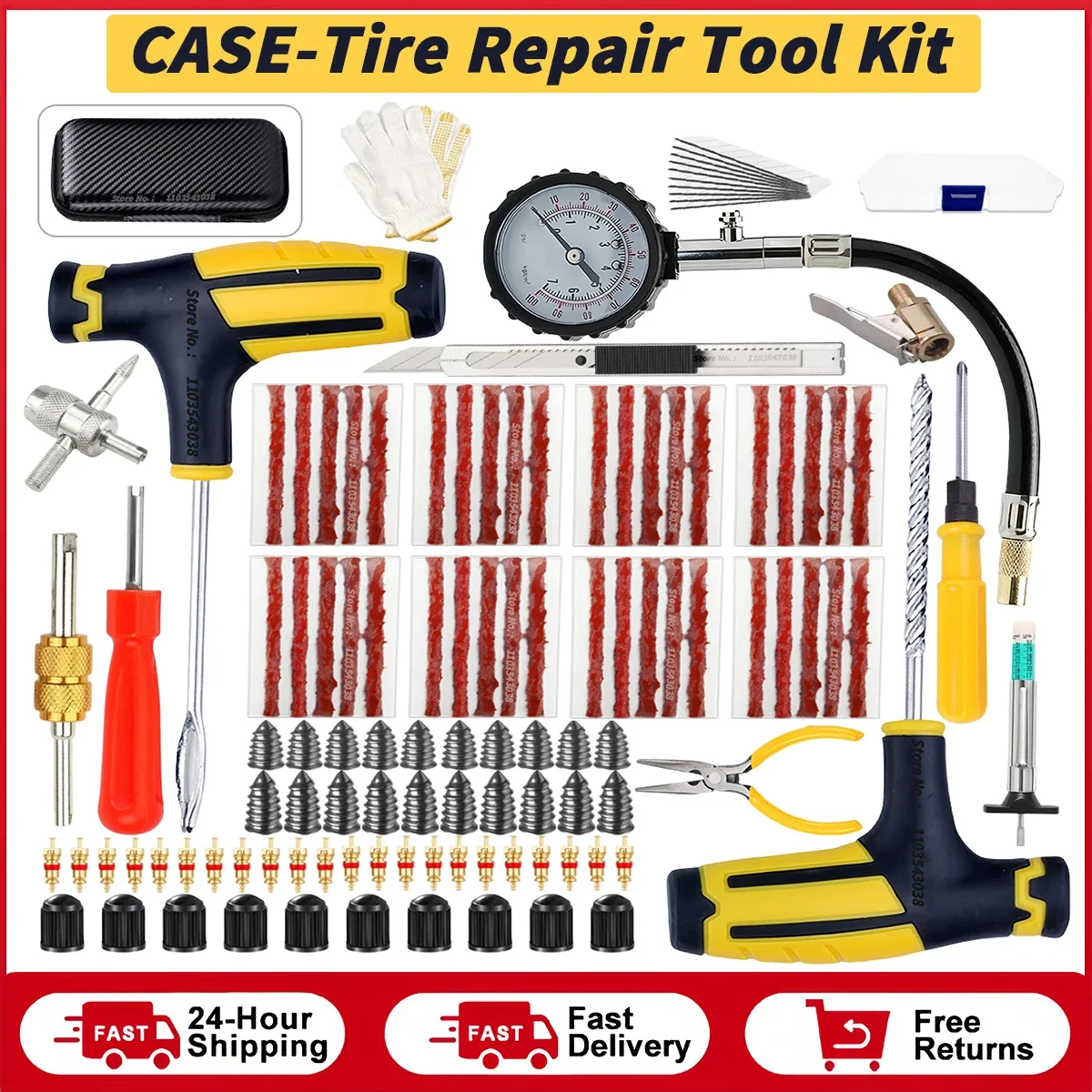 Tire Replacement Tools Heavy-Duty Tire Plug Installation Tool - 4 ...