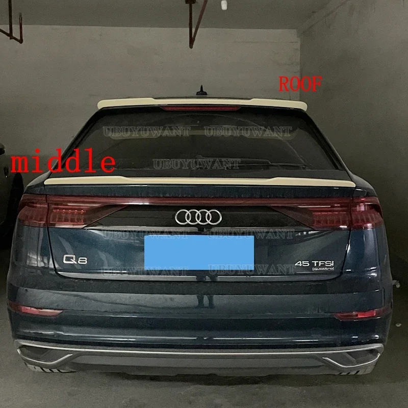 Rear-Roof-Lip-Spoiler-For-Audi-Q8-S-Line-2018-Rear-Wing-Extension-ABS ...