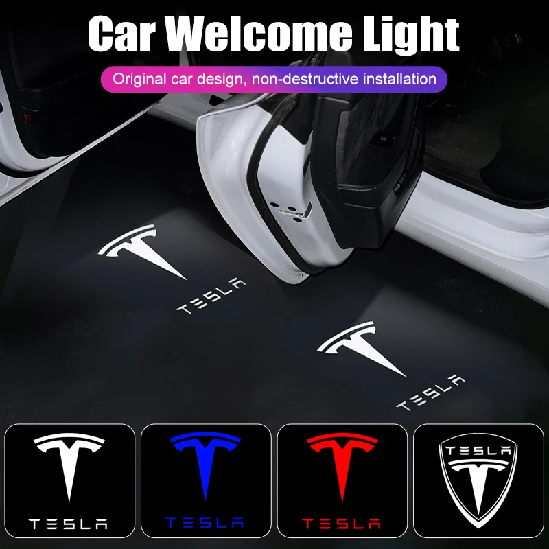 2Pcs Car Door Projector LED Logo Welcome Lights Shadow Decoration Lamp ...