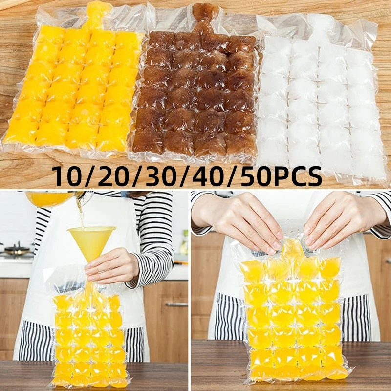 10-50Pcs-Disposable-Ice-making-Bags-Freezing-Maker-Ice-Cube-Bag-Self ...