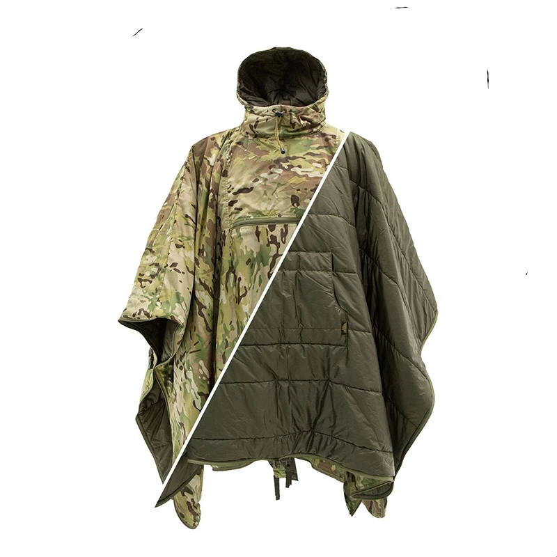 Poncho-Cotton-Tactical-Multi-Functional-Cloak-Windproof-and-Warm ...