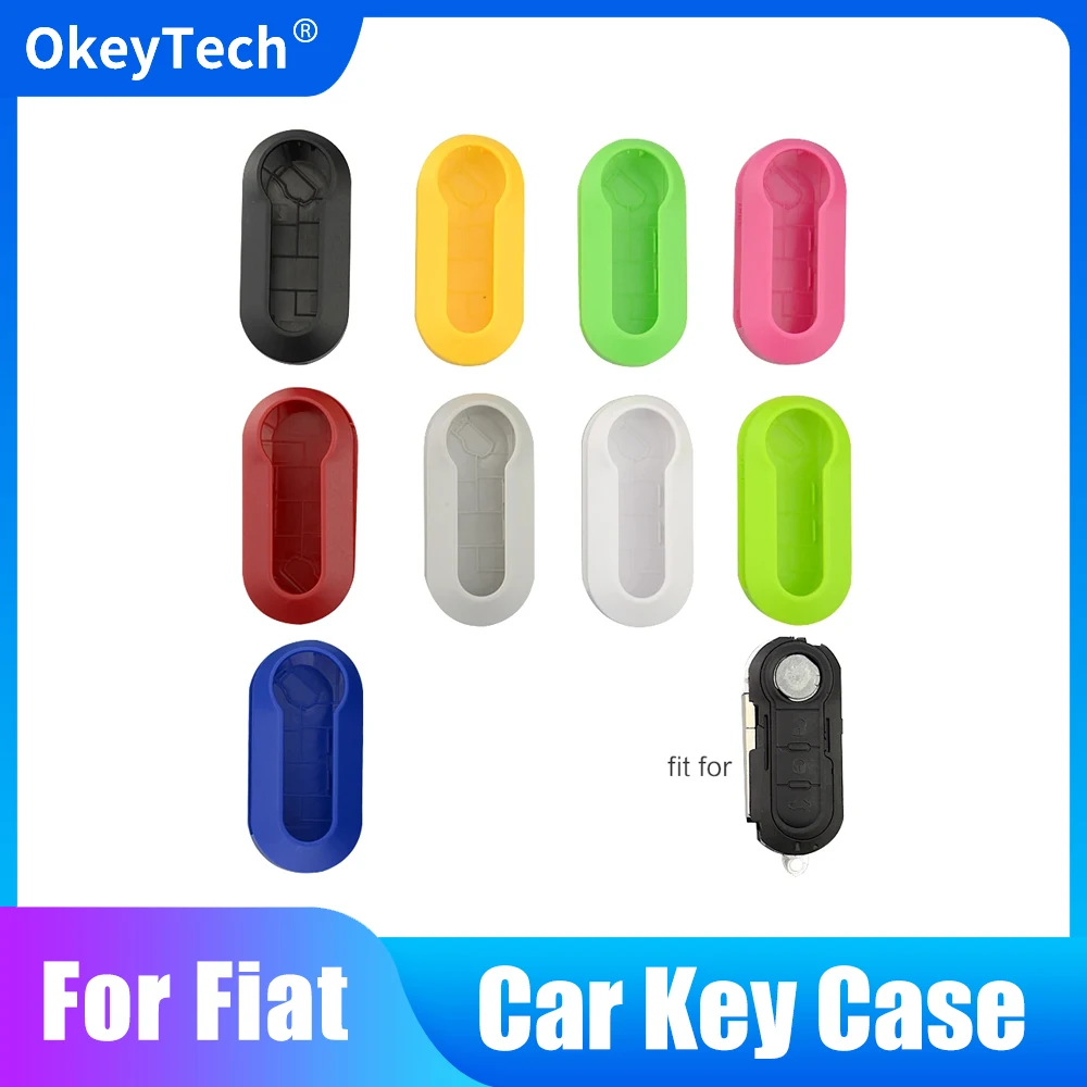OkeyTech-Car-Styling-1PC-Replacement-Key-Case-for-Fiat-500-Panda-Punto ...