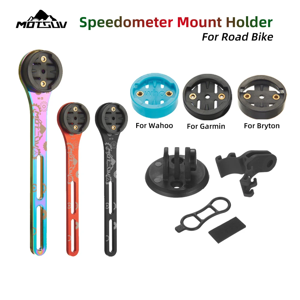 Bicycle-Computer-Holder-Aluminum-Alloy-Road-Bike-Stopwatch-Speedometer ...