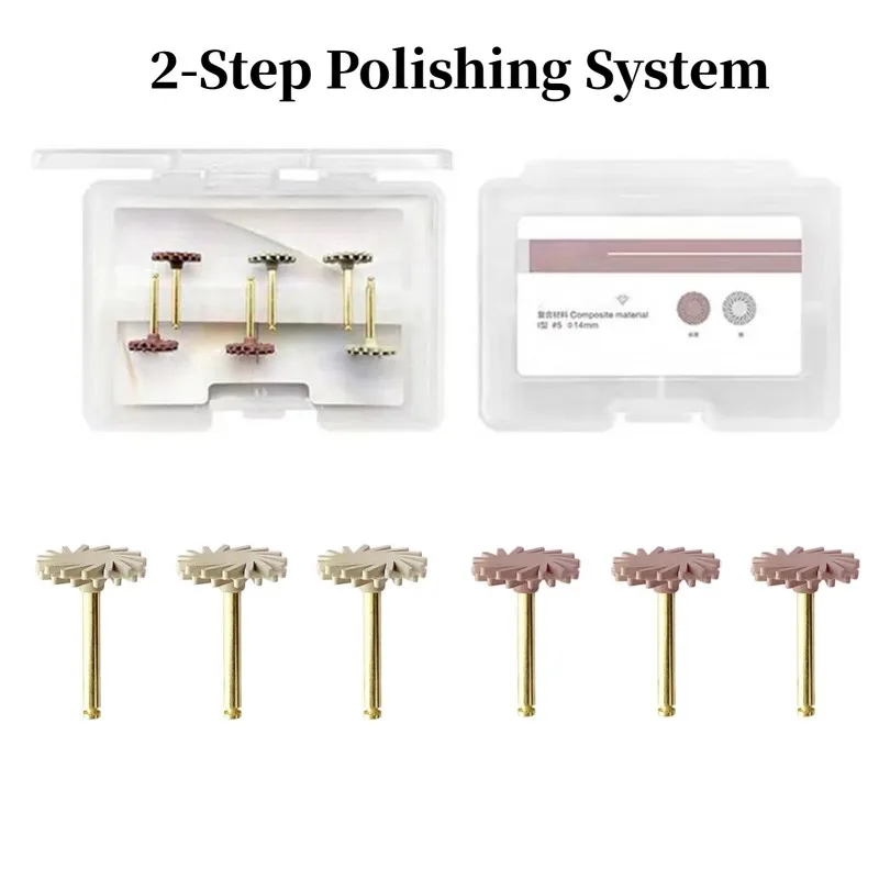 2-Step-Dental-Rubber-Polisher-Composite-Resin-Diamond-Impregnated ...