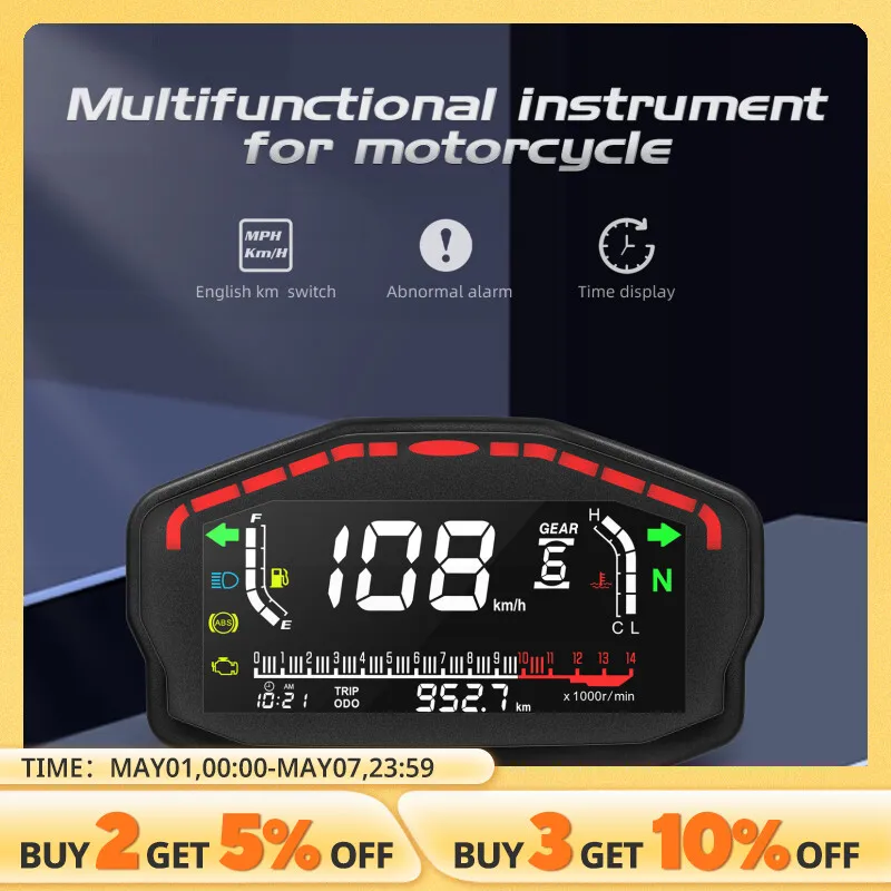 Universal-RPM-Motorcycle-Meter-GPS-Speedometer-Digital-Odometer ...