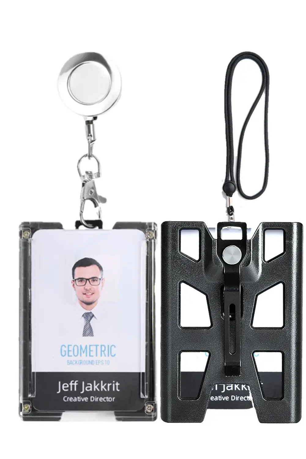 Empty Id Card Key Chain