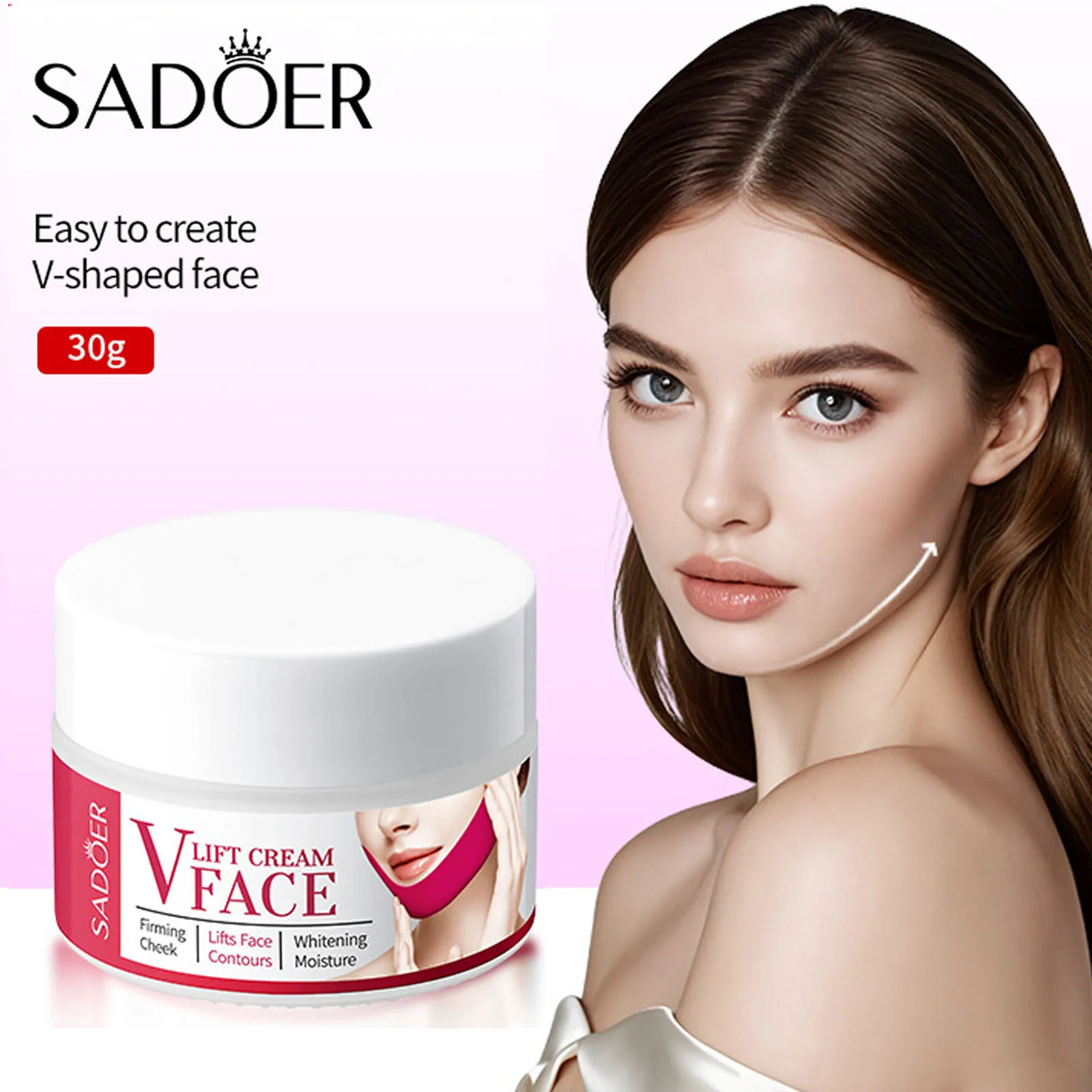 V-Shape Firming Face-Lift Slimming Cream Removal Masseter Muscle Double ...