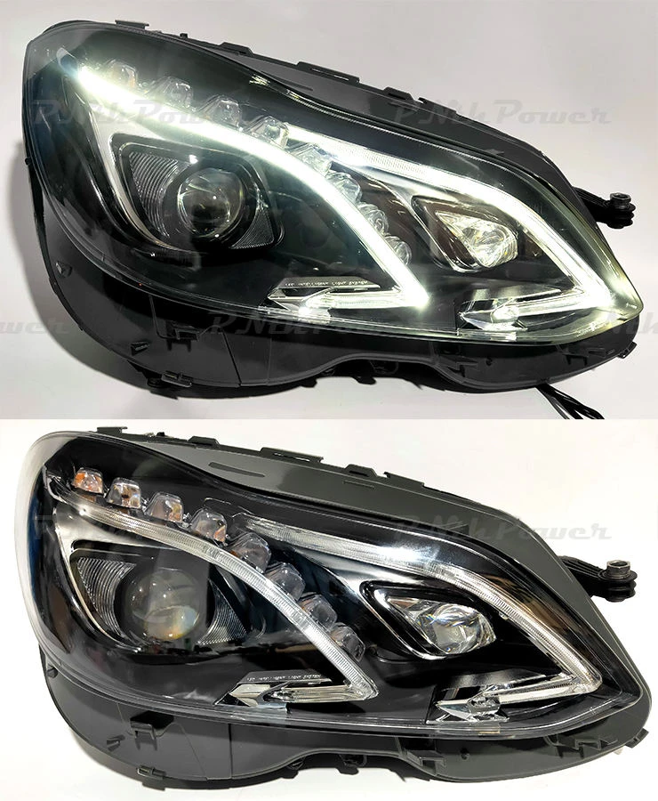 Pair PNthPower LED Car Headlights for Mercedes Benz E Class W212 ...