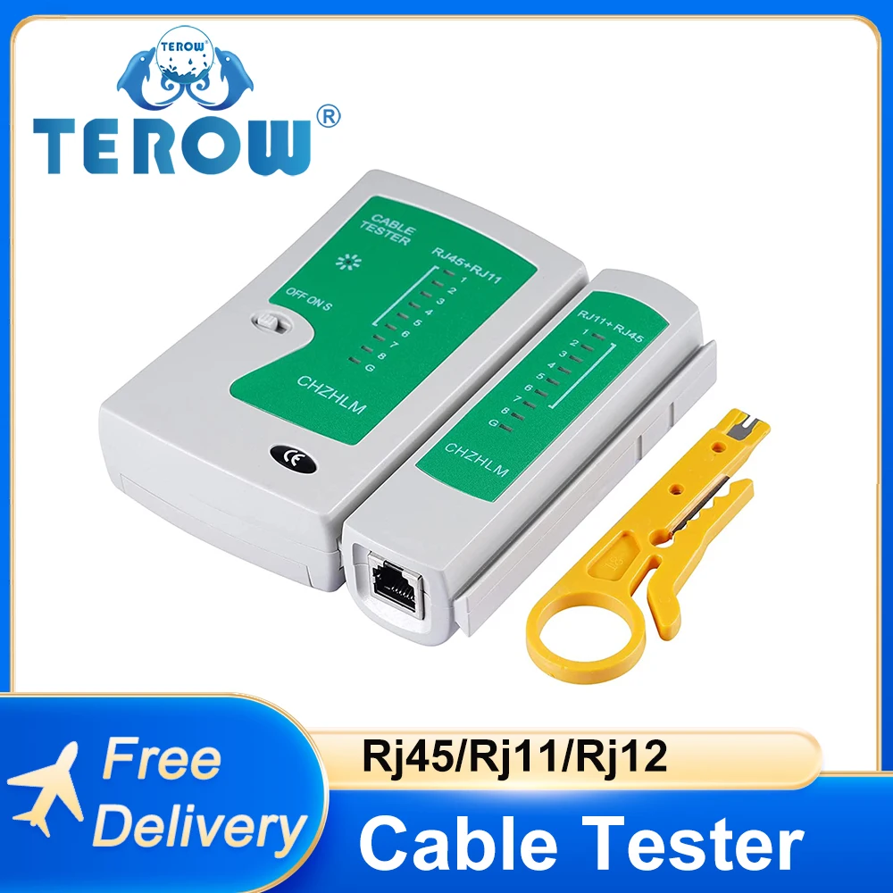 TEROW-Network-Cable-Tester-LAN-Test-Tool-for-RJ45-RJ11-RJ12-CAT5-CAT6 ...