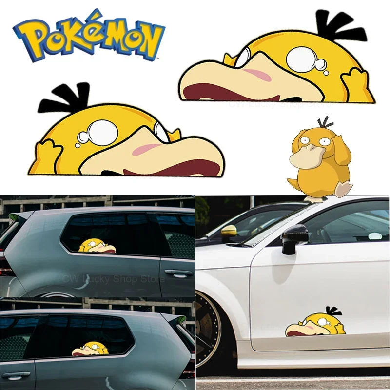 Pokemon-Psyduck-Car-Sticker-Anime-Personality-Stickers-Decorative-Car ...