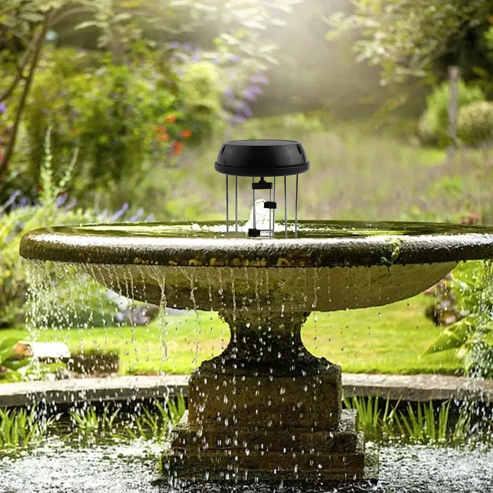 Garden Pond Solar Powered Water Wigglers Agitator For Bird Baths ...