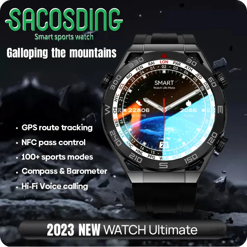 Smart Watch Ultra Mate NFC GPS Tracker 2023 New Watch Ultimate Men ...