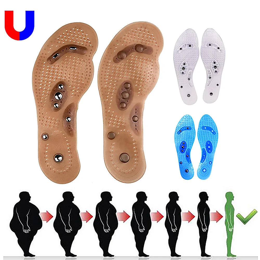 Magnetic Foot Massager Silicone Leg Feet Massage Tool Insole Shoe Pad ...
