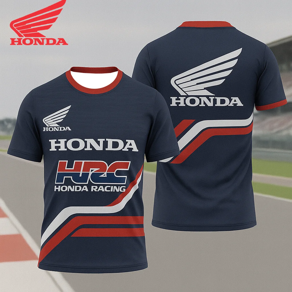 Honda HRC Racing Team Short Sleeve Summer Jersey Breathable Sweat ...