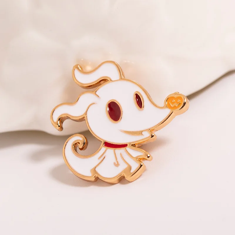 Halloween Party Enamel Brooches for Women Men Cute Ghost Pins Badges ...