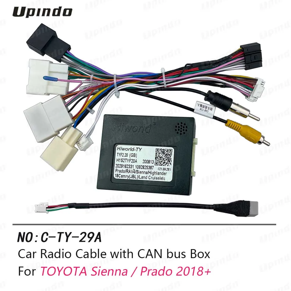 R-dio-do-carro-Cabo-com-CAN-Bus-Box-Cablagem-de-Energia-para-Toyota ...