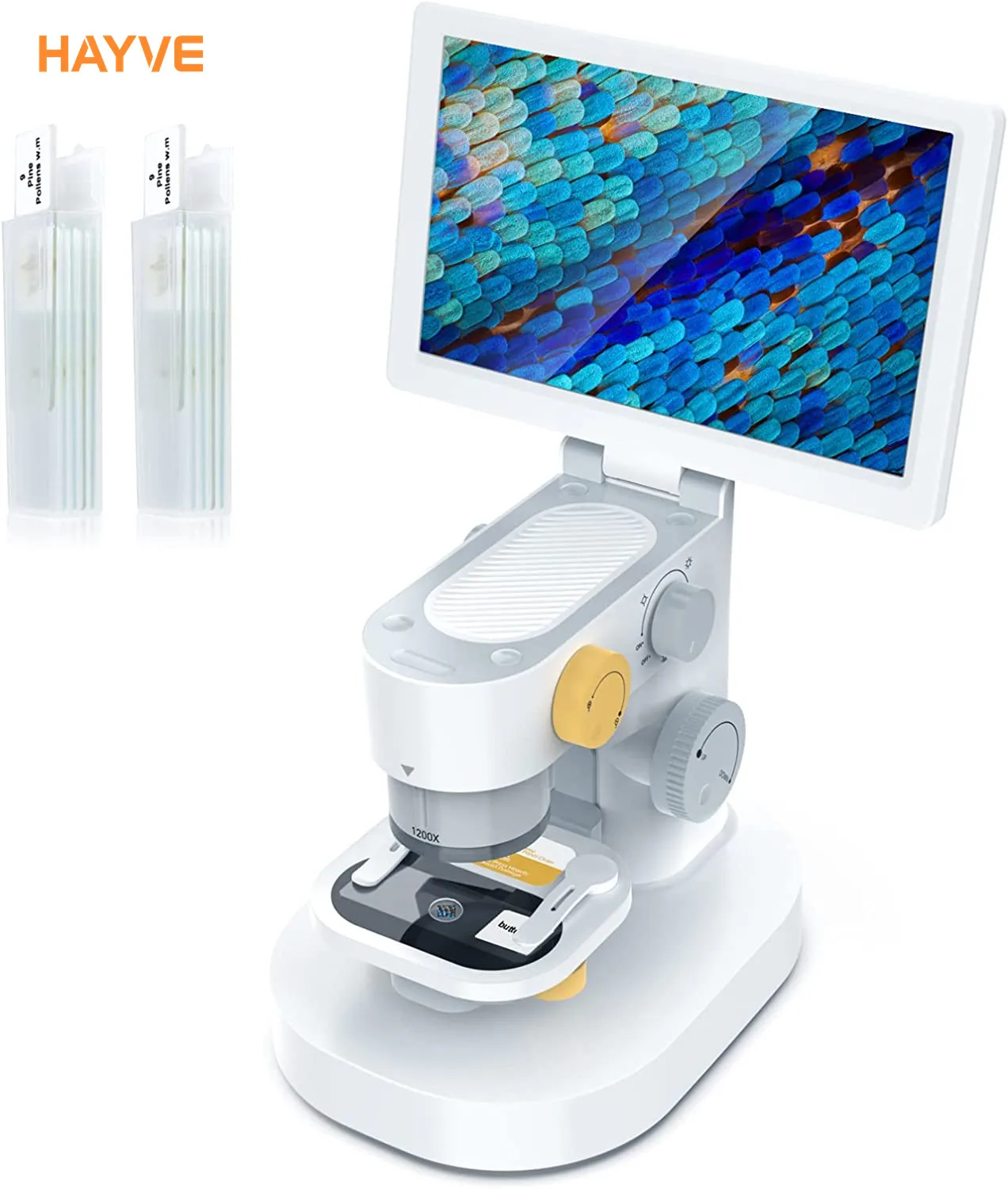 Hayve-T1-Biological-Digital-Microscope-1200X-9-IPS-Optical-Objective ...