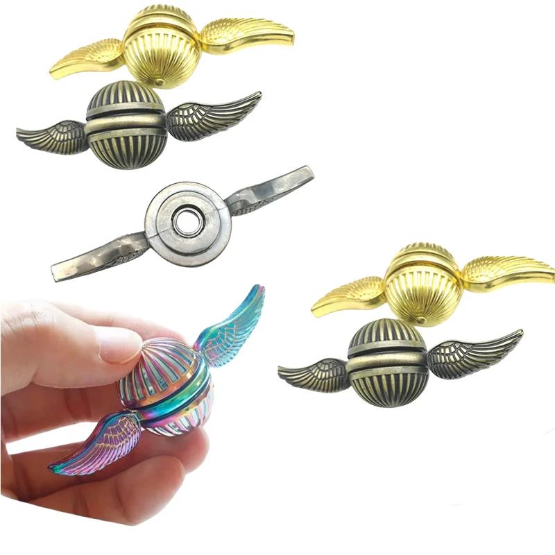 Metal-Cupid-Wing-Desktop-Toys-Angel-Wings-Fingertip-Rotation-Children ...