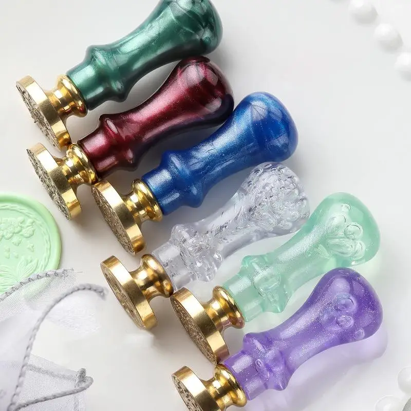 Fire-Paint-Spoon-Stamp-Epoxy-Resin-Handle-Antique-Metal-Sealing-Handle ...