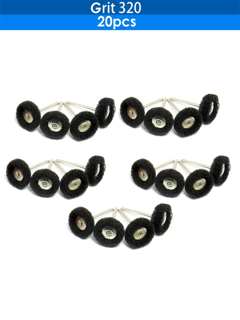 20pcs Abrasive Buffing Polishing Wheel Nylon Brush Rotary Tool ...