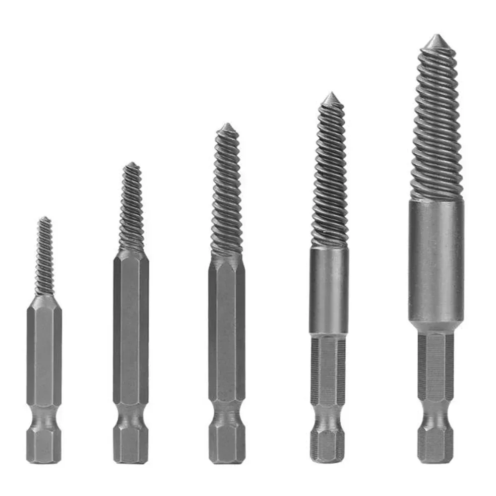 5pcs-Screw-Extractors-Center-Drill-Bits-Guide-Set-Broken-Damaged-Bolt ...