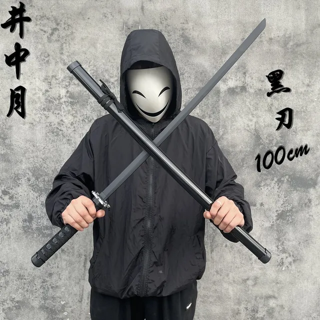 Chinese Style Bamboo Wooden Han Swords Samurai Blade Tang Horizontal ...