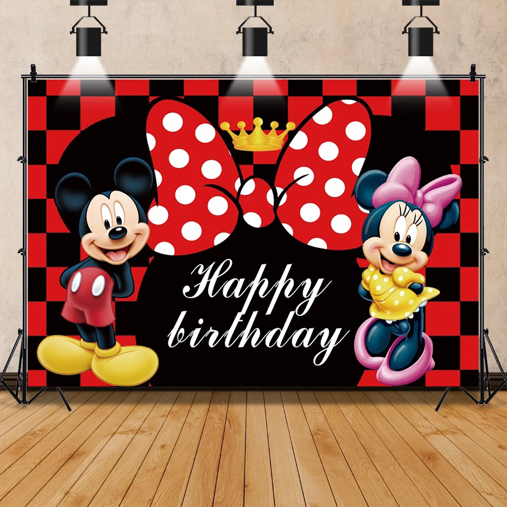 Custom-Vinyl-Disney-Mickey-Minnie-Mouse-Party-Backdrops-Cartoon ...