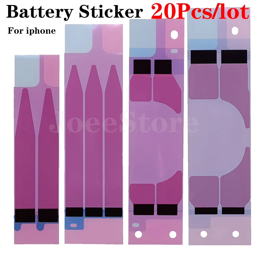 Joeestore 20pcs Battery Adhesive Sticker For Iphone 11 12 6 6s 7 8 Plus ...