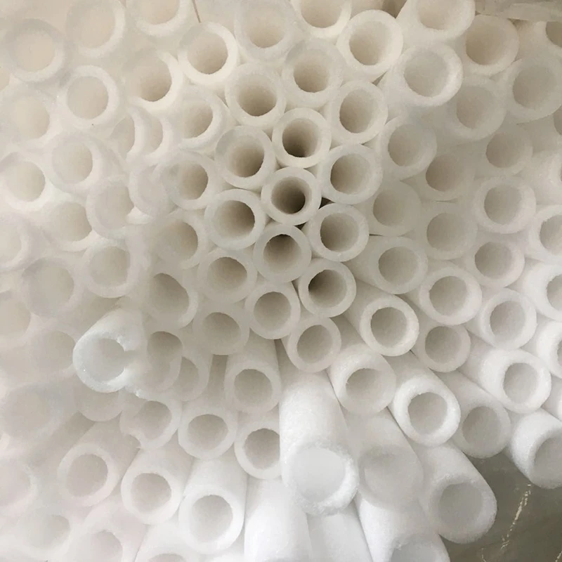 White 1M EPE Protective Pipe Pearl Wool Sponge Foam Rubber Tube