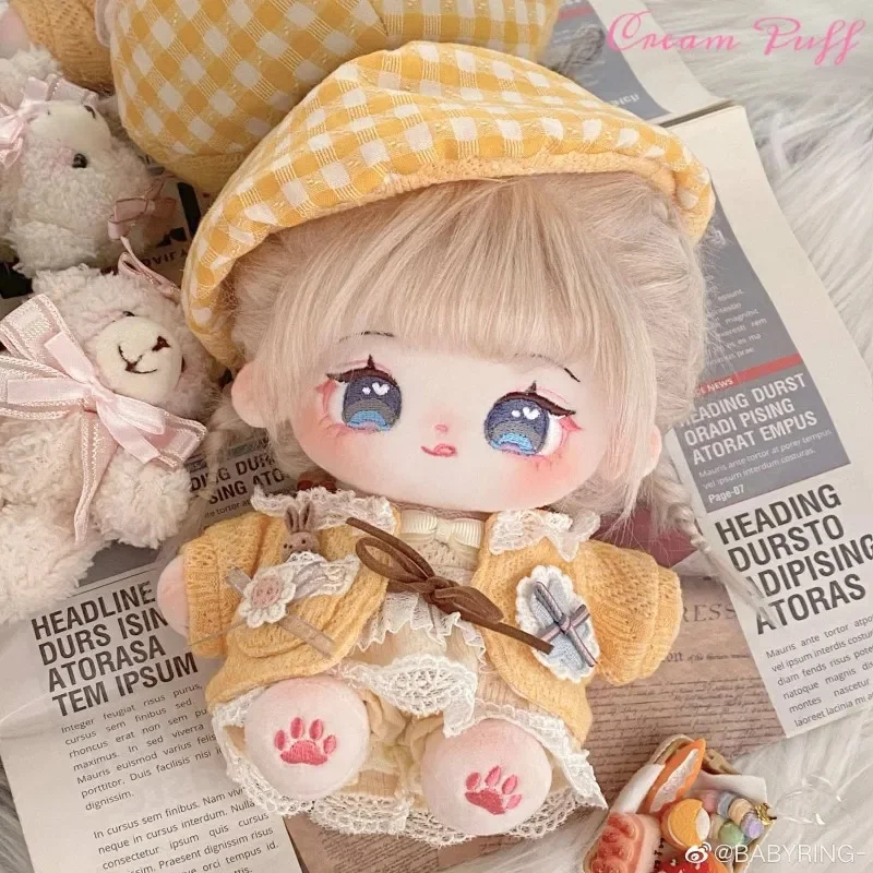 Doll Clothes for 20cm Idol Dolls Accessories Plush Doll's Clothing Cute ...