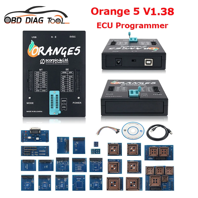 2022-Professional-OEM-Orange-5-ECU-Programmer-with-Full-Adapter-Orange5 ...