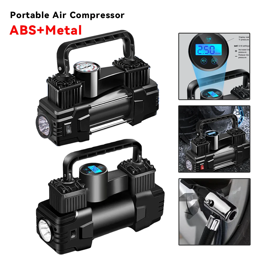 12V 150PSI Heavy Duty Tire Inflator with Pressure Gauge Heavy Duty ...