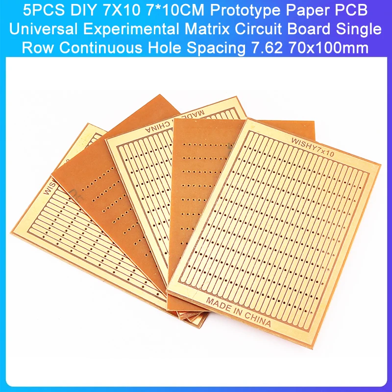 5PCS-DIY-7-10CM-Prototype-Paper-PCB-Universal-Experimental-Matrix ...