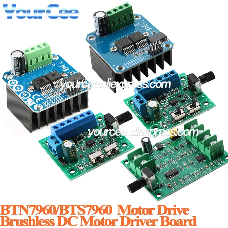BTN7960 BTS7960 High Power Double Driver Board Module 43A H-bridge ...