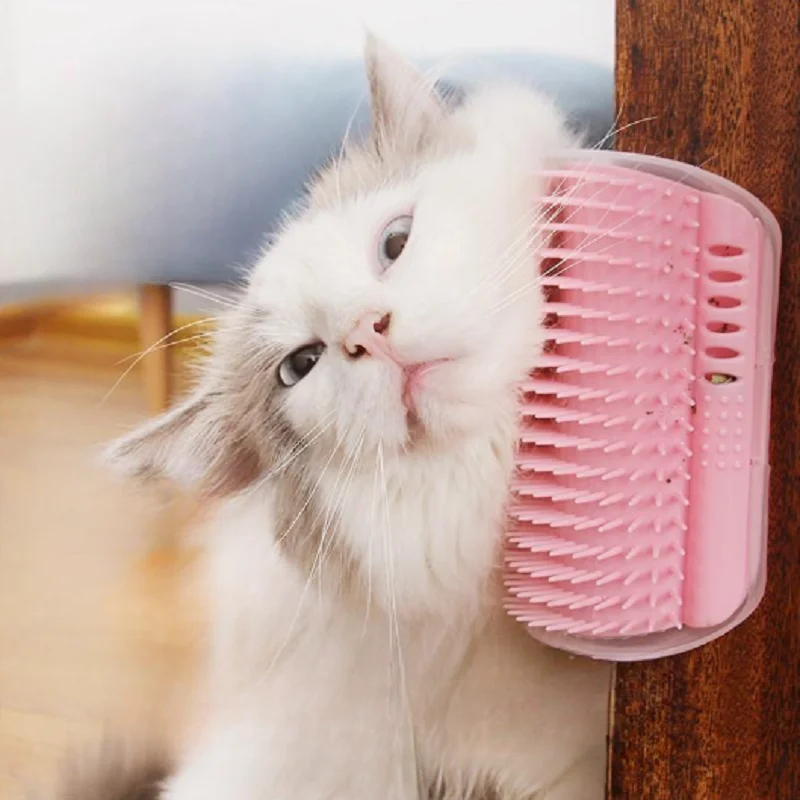 Cat-Brush-Comb-Cat-Toy-with-Catnip-Pet-Wall-Brush-Corner-Cat-Massage ...
