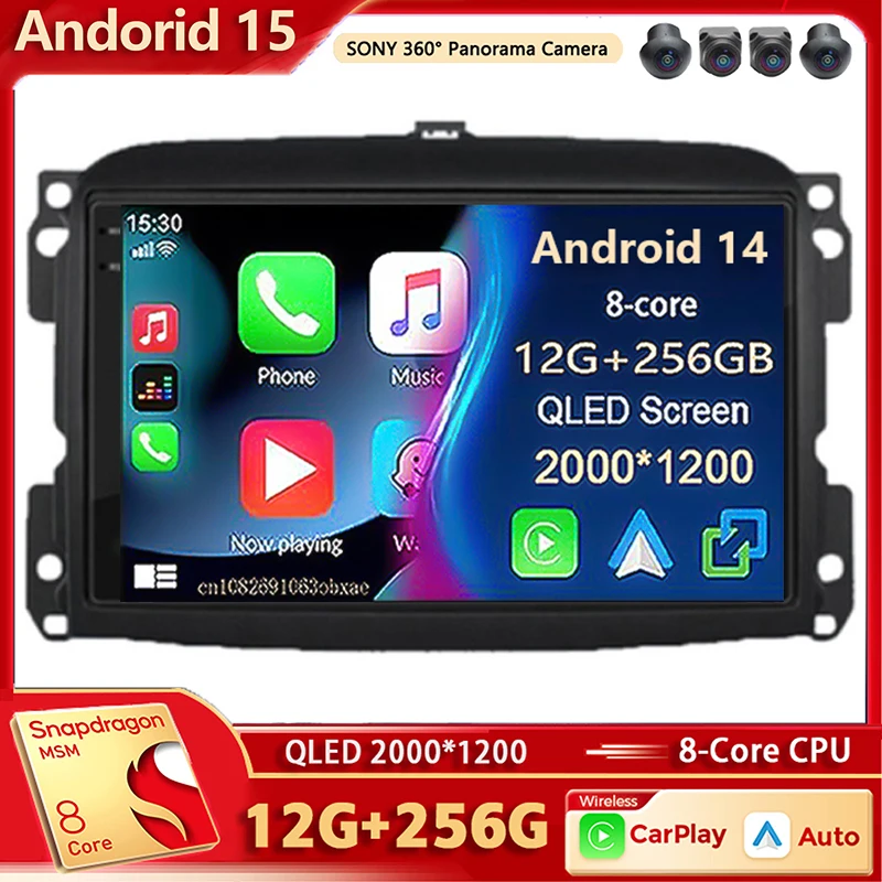Android 15 Car Radio Multimedia Player For Fiat 500L Egea Doblo 2012 ...