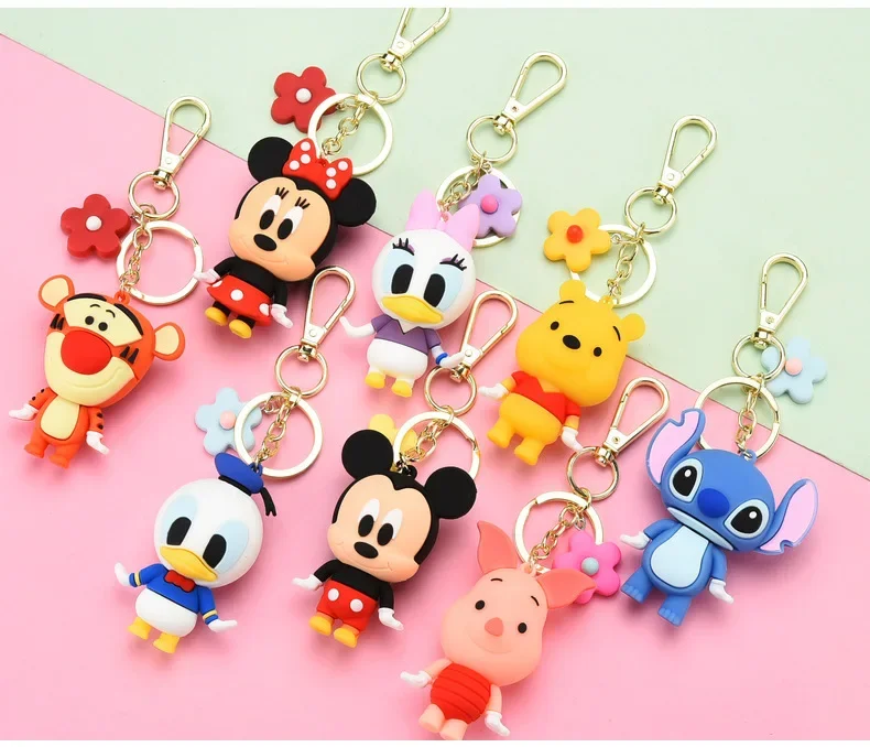 Disney-Cartoon-Mickey-Mouse-Keychain-Minnie-Donald-Duck-Daisy-Cute-Doll ...