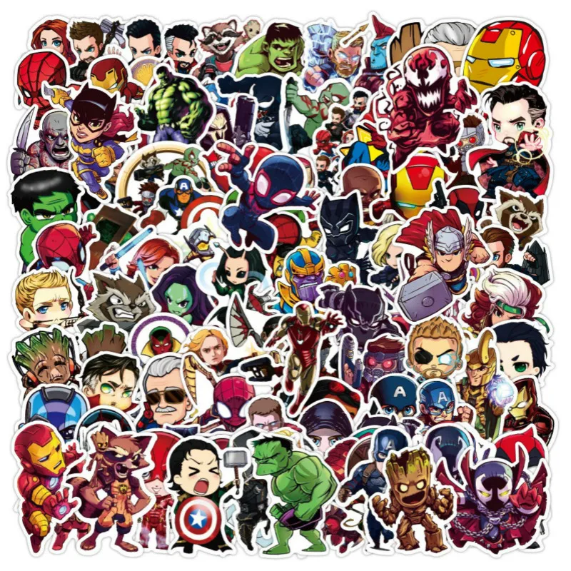 10-20-50-100Pcs-Bag-Marvel-The-Avengers-Guardians-of-The-Galaxy ...