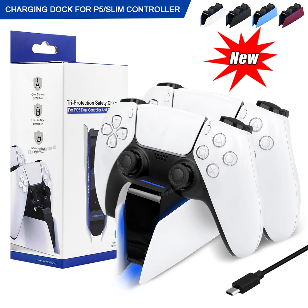 NEW-Fast-Dual-Charging-Station-For-PS5-Dual-Wireless-Game-Controller ...
